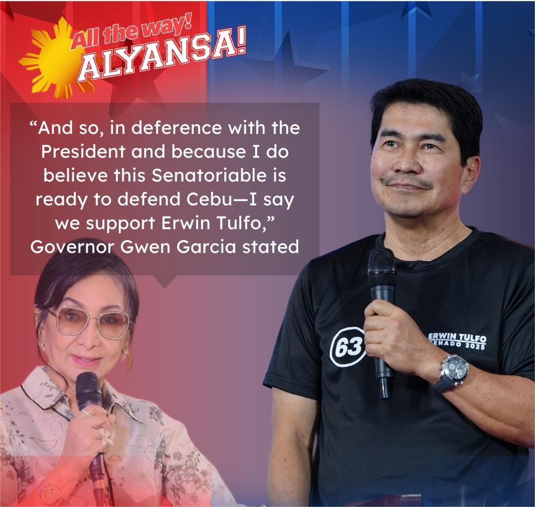 ERWIN TULFO, ‘READY TO DEFEND CEBU’, SECURES ENDORSEMENT OF CEBU GOV ...